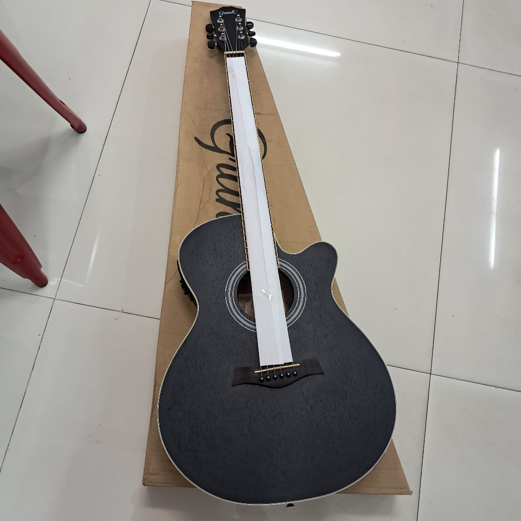 Jual GITAR AKUSTIK GRANDE GWC 40 MBK EQ MATTE BALCK | Shopee Indonesia