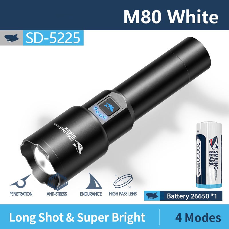 Jual Senter Smiling Shark SD5225 SmilingShark SD 5225 M80 Zoom ...