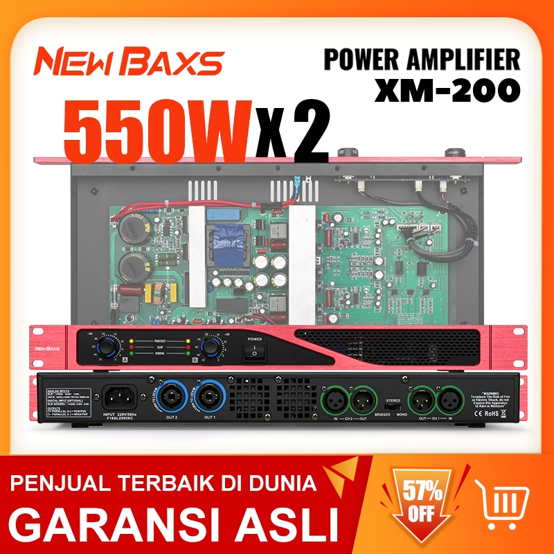Jual NEW BAXS XM-200 Penguat Audio Profesional Digital Pure Post ...