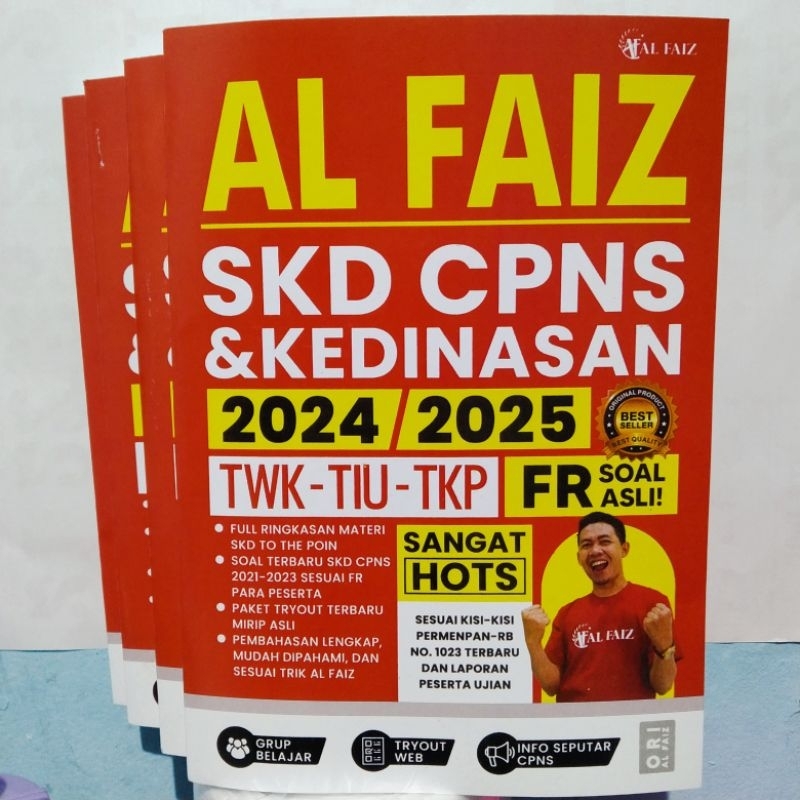 Jual Buku Best Seller AL Faiz SKD CPNS Dan Kedinasan 2024 2025 FR Soal ...