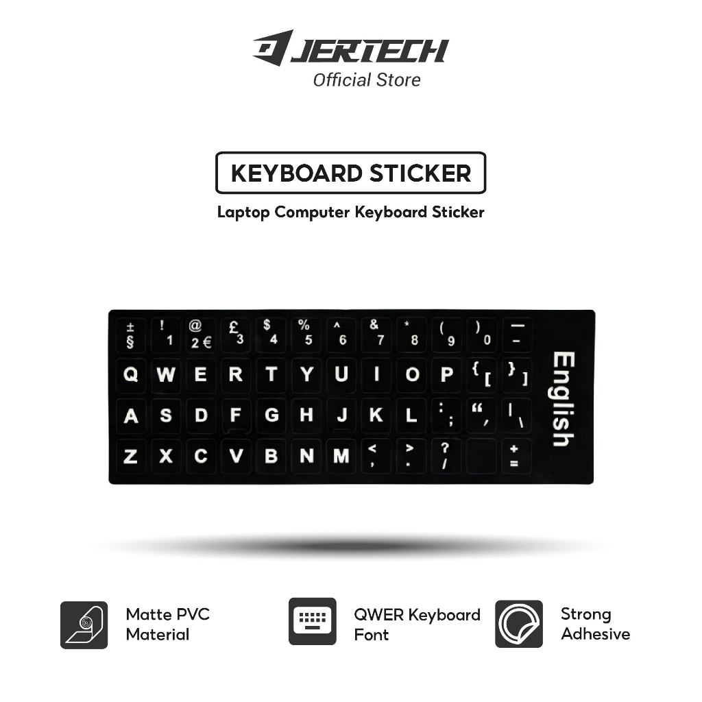 Jual Stiker Keyboard Komputer / Laptop Matte PVC Sticker English AK016 ...