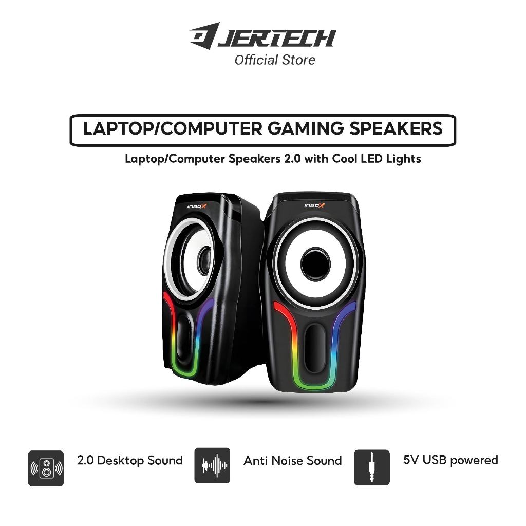 Jual JERTECH X INBOX Speaker 2.0 Gaming Laptop/Komputer Magnio GS-05 ...