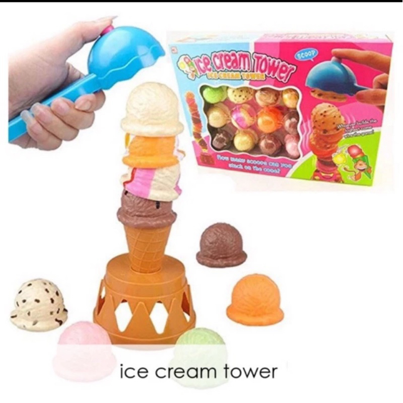 Jual Mainan Anak - Ice Cream Tower Mainan Susun Es Krim - Mainan Anak ...