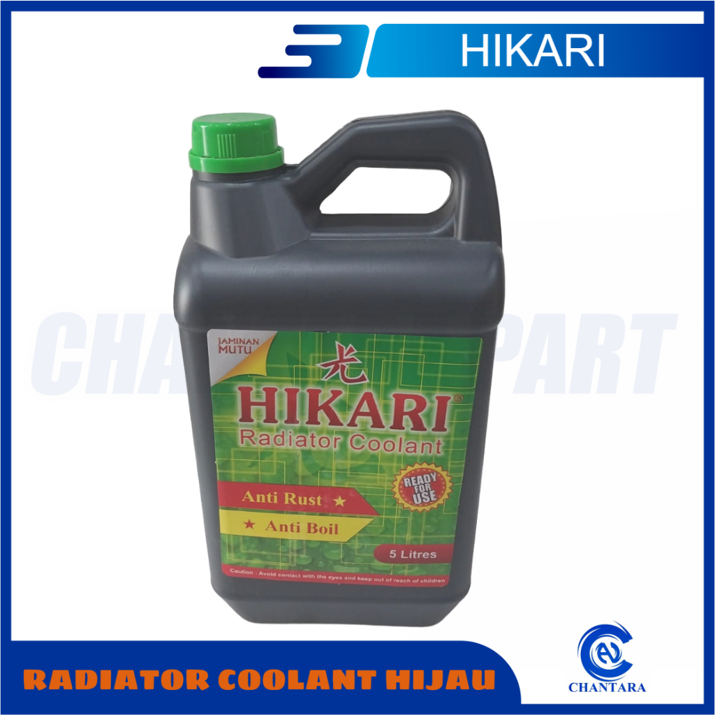 Jual Air Radiator/Radiator Coolant 5L Hijau Hikari | Shopee Indonesia
