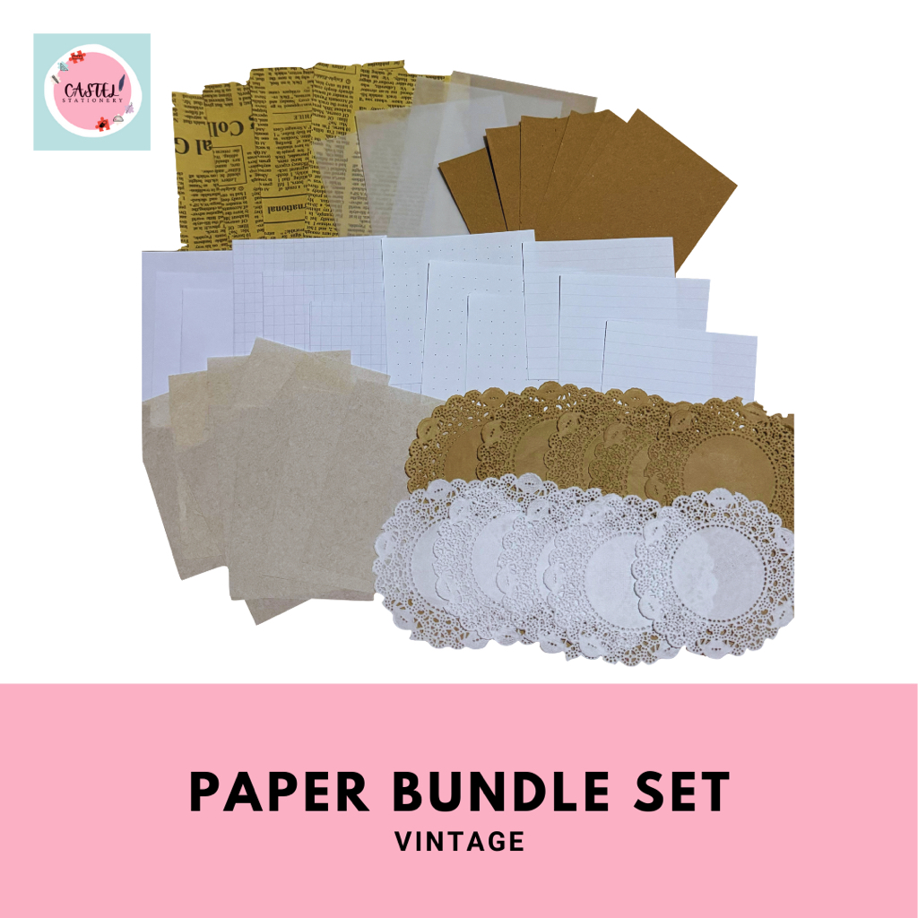 Jual DIY Vintage Paper Bundle Set Murah | Shopee Indonesia
