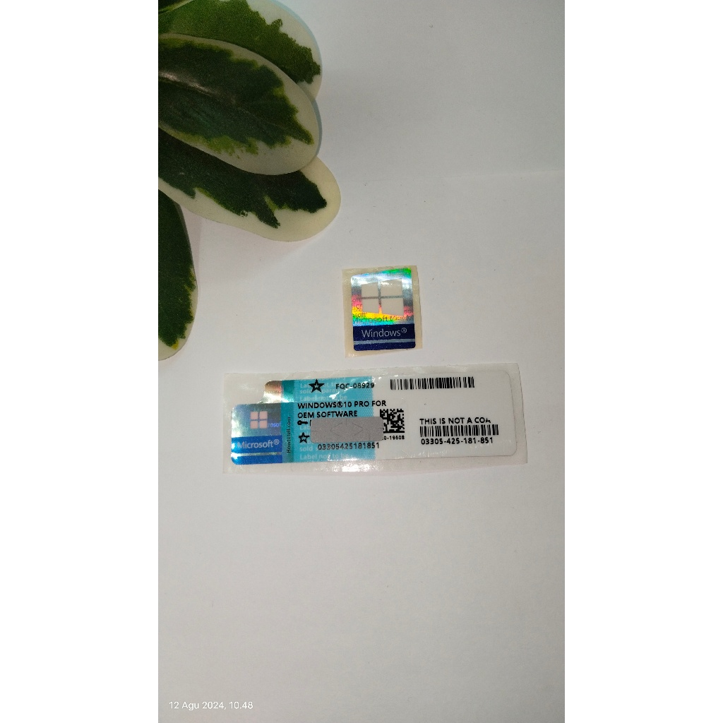 Jual Stiker COA Windows10 pro OEM original | Shopee Indonesia