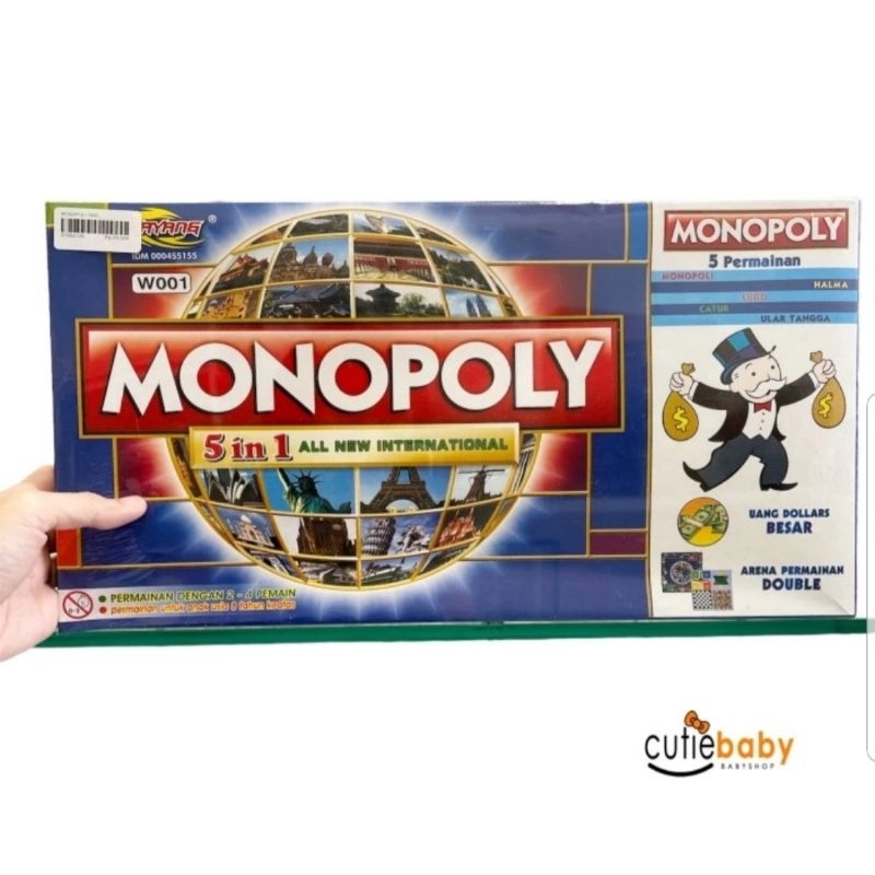 Jual MAINAN ANAK MONOPOLY 5IN1 ALL NEW INTERNATIONAL SNI | Shopee Indonesia