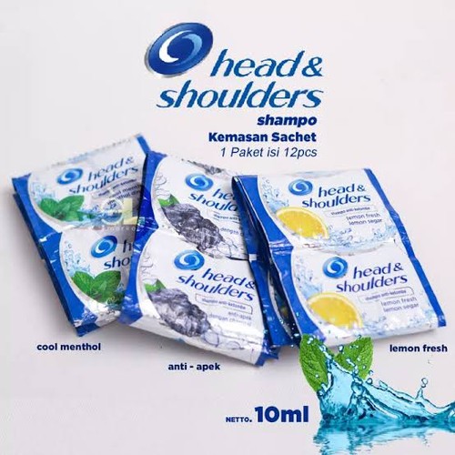 Jual Head & Shoulders Shampo 1 renteng sachet isi 12 x 10 ml | Shopee ...