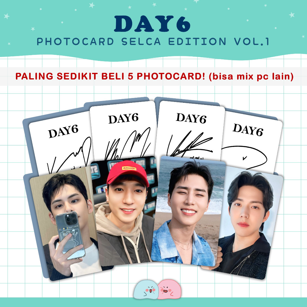 Jual (MINIMAL BELI 5!) PHOTOCARD DAY6 SELCA EDITION VOL. 1 (UNOFF) | Shopee Indonesia