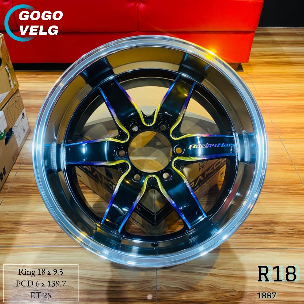Jual Velg Mobil Ring 18 Samlong Racing Hart Pajero Fortuner PCD 6X139,7 Lebar 9,5 | Shopee Indonesia