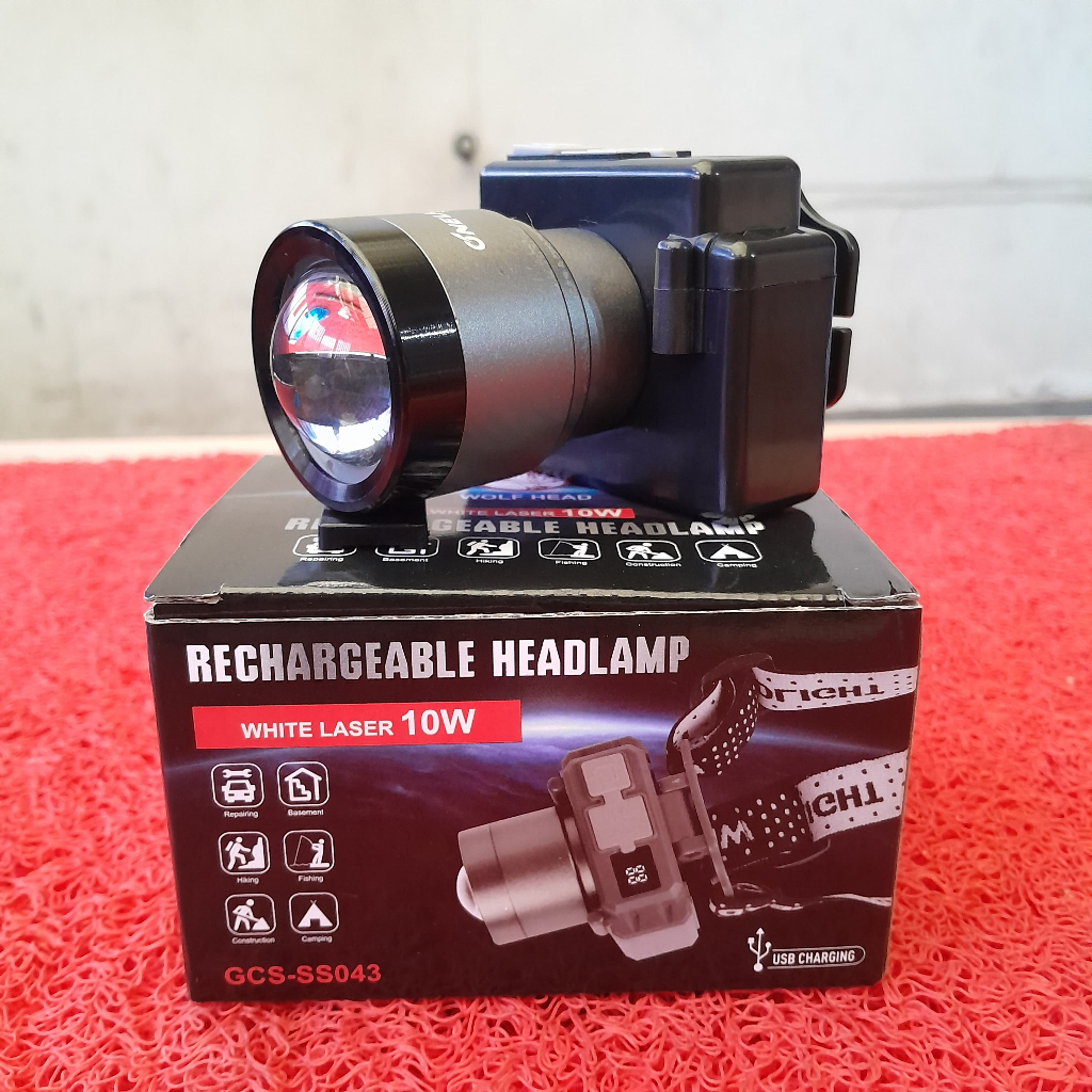 Jual FLXshop - Senter kepala led ZOOM ONE LIGHT GCS-SS043 WHITE LASER ...
