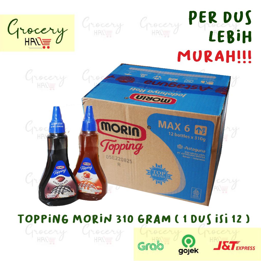 Jual [ HARGA DUS ] MORIN TOPPING 310 GRAM ISI 12 BOTOL ( Cokelat ...