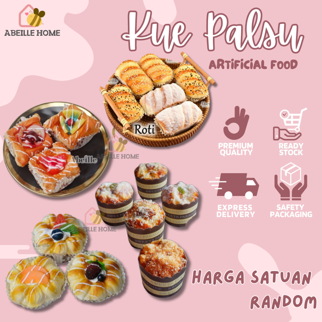 Jual KUE ROTI PALSU ARTIFISIAL FRUIT PIE BREAD MUFFIN CUPCAKE ...