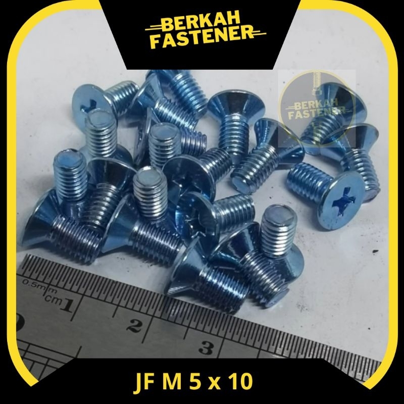 Jual Baut Verseng kepala obeng + M5 x 10 mm | Shopee Indonesia
