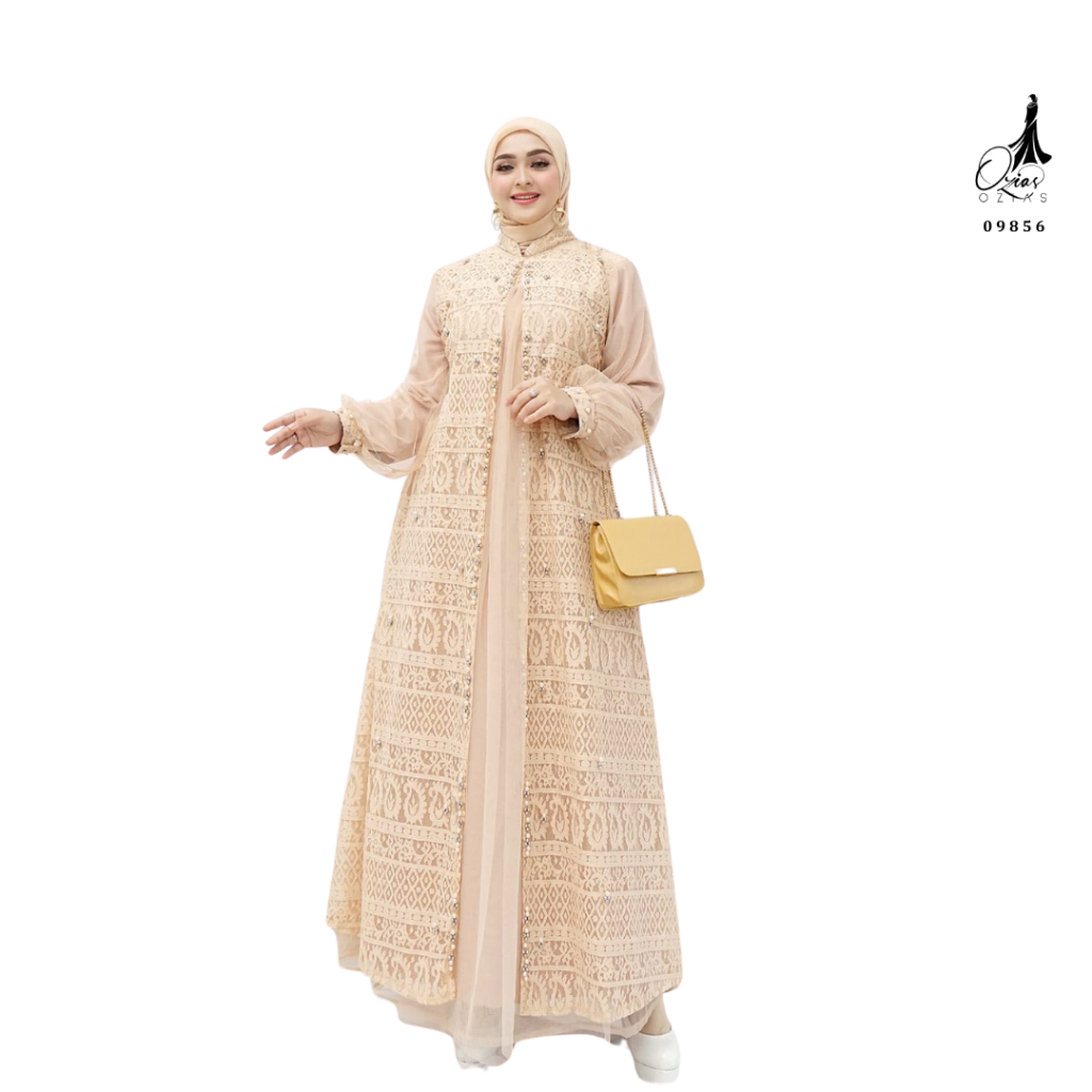 Jual Ozias - Gamis Brokat Kagura 09856 Ld 105 120 I Gamis Wisuda Remaja I Gamis Kondangan Wanita ...
