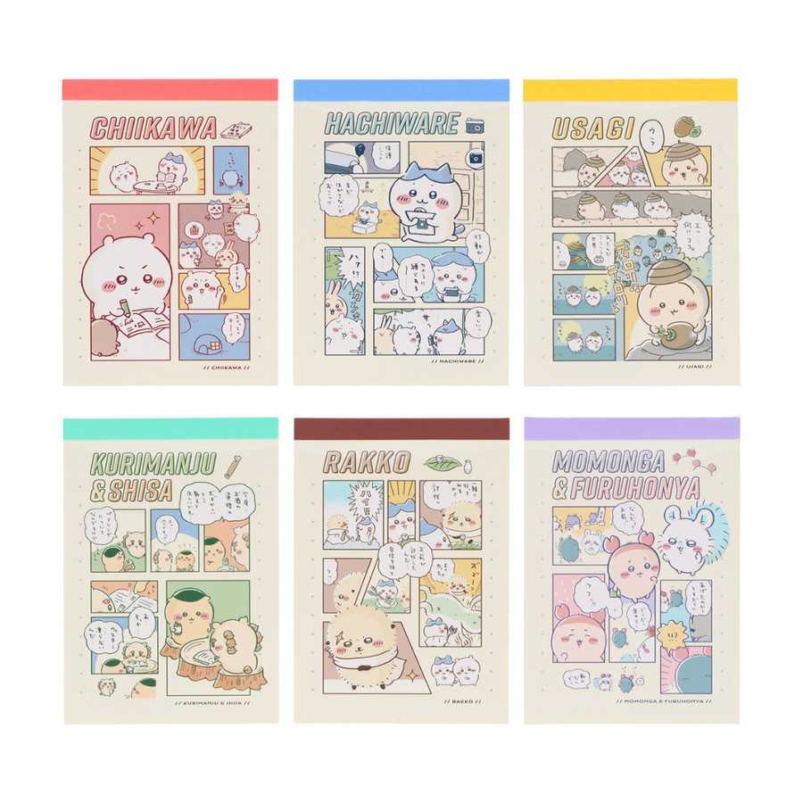 Jual Mini Memo Pad Chiikawa Comic Scene Hachiware Usagi Momonga Note Kecil Limited Edition ...
