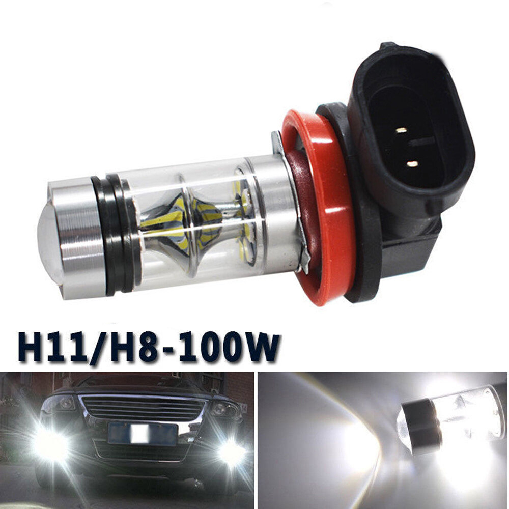 Jual 2Pcs 100W H11 H8 Lampu Kabut Lampu LED Mobil Super Terang 20SMD ...