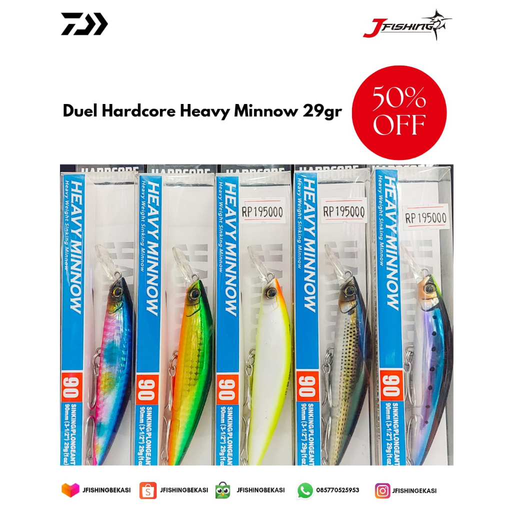 Jual Umpan DUEL HARDCORE HEAVY MINNOW 70MM | 90MM | Shopee Indonesia