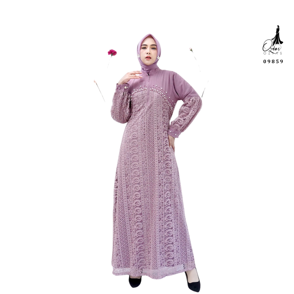 Jual Ozias - Gamis Brokat Kagura 09859 Ld 105 I Gamis Lamaran Remaja I Gamis Pesta Kondangan ...