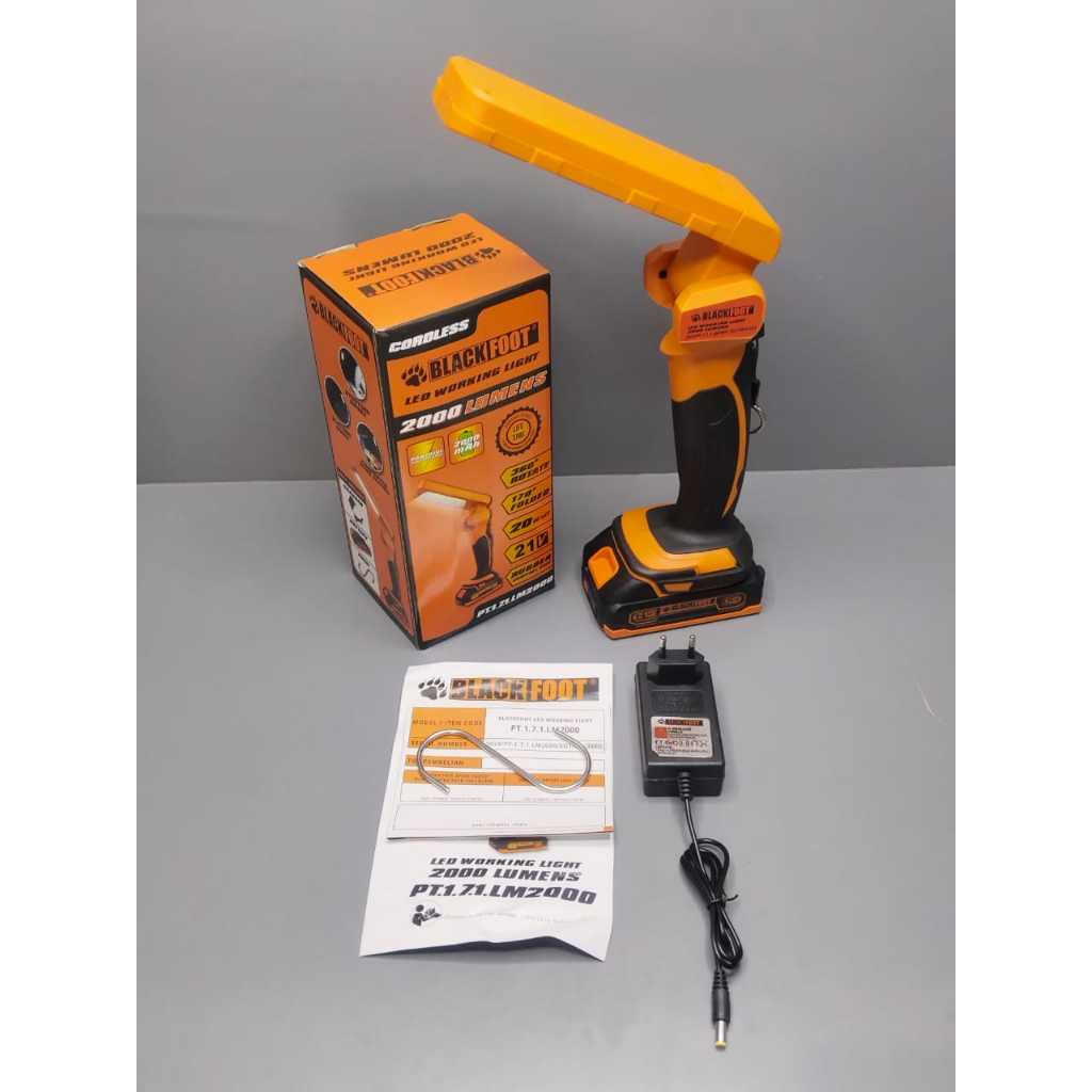 Jual Hand Held LED Cordless Blackfoot 21 V Lampu Kerja Area Worklight ...