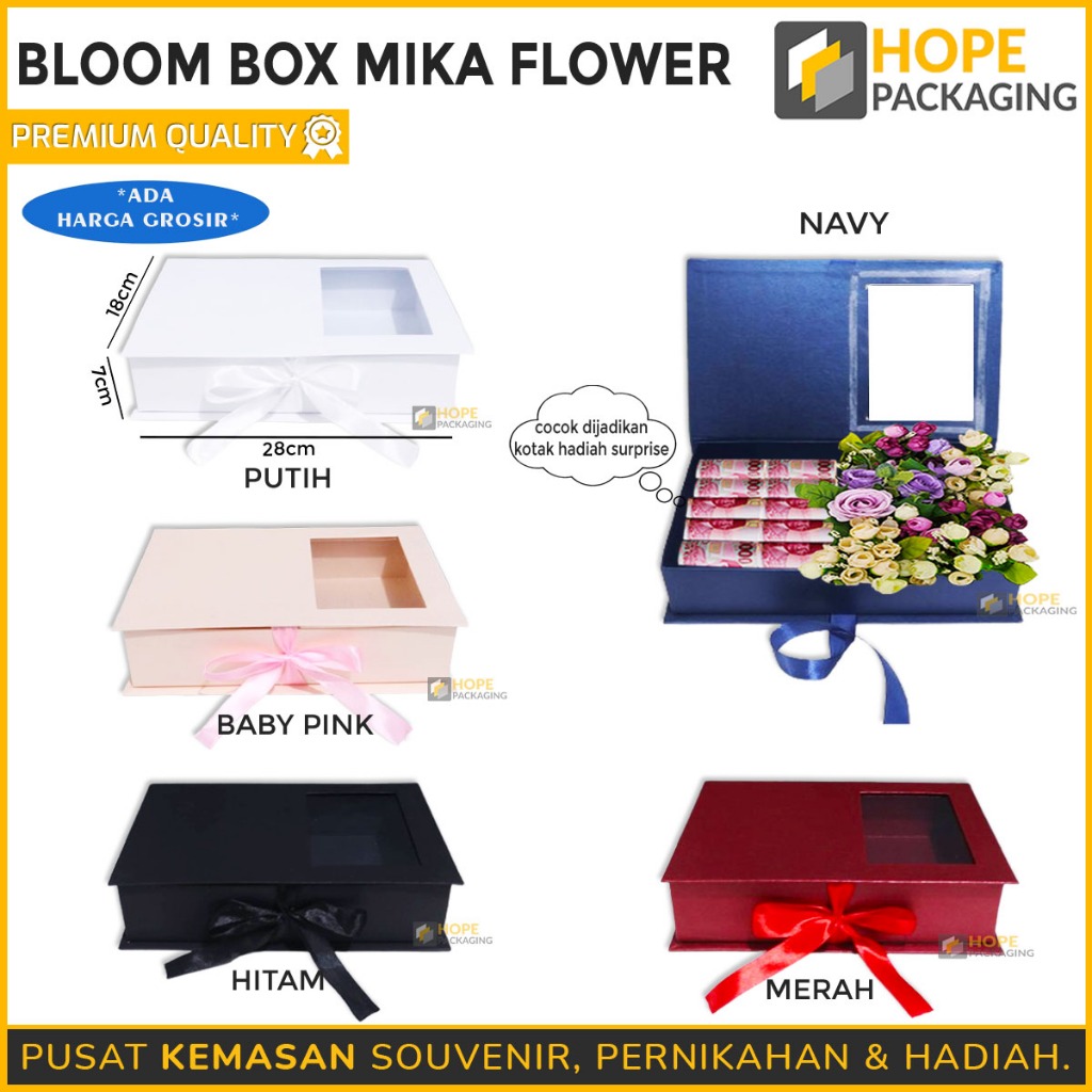 Jual Bloom Box Money/Uang Flower / Kotak Seserahan / Hardbox Jendela / Box Hadiah / Kotak Kado ...