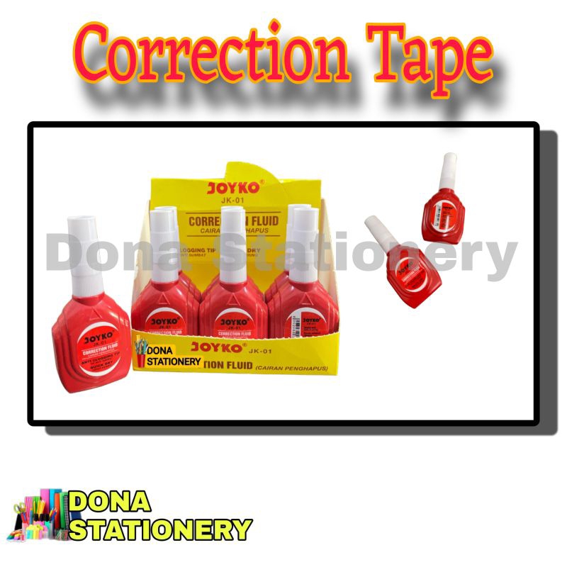 Jual Tipex Cair Joyko|Correction pen|Tipx cair merah | Shopee Indonesia