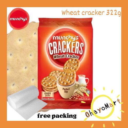 Jual Munchys wheat crackers / munchy's Kraker Gandum / wheat Biscuits ...