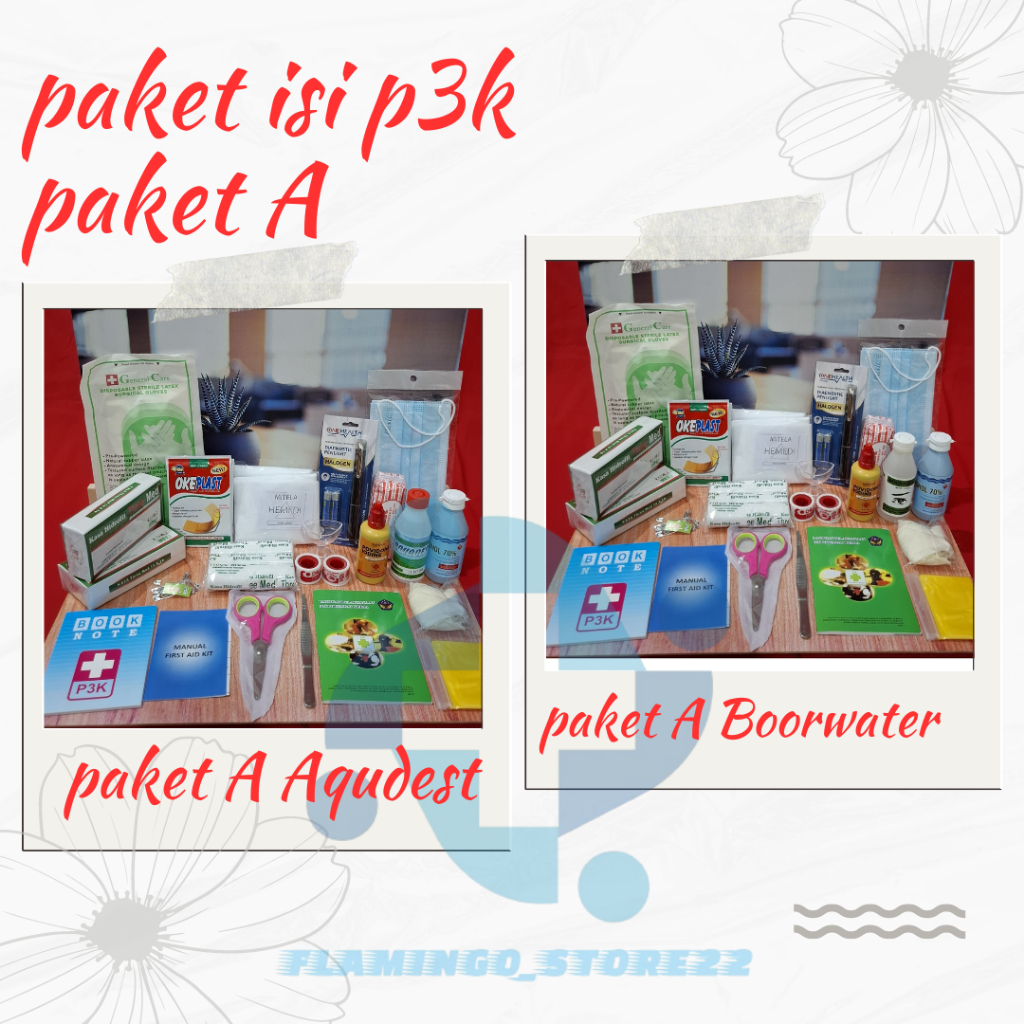 Jual Paket Lengkap ISI P3k Tipe A / First Aid Isi Tipe A / Hanya Isi ...