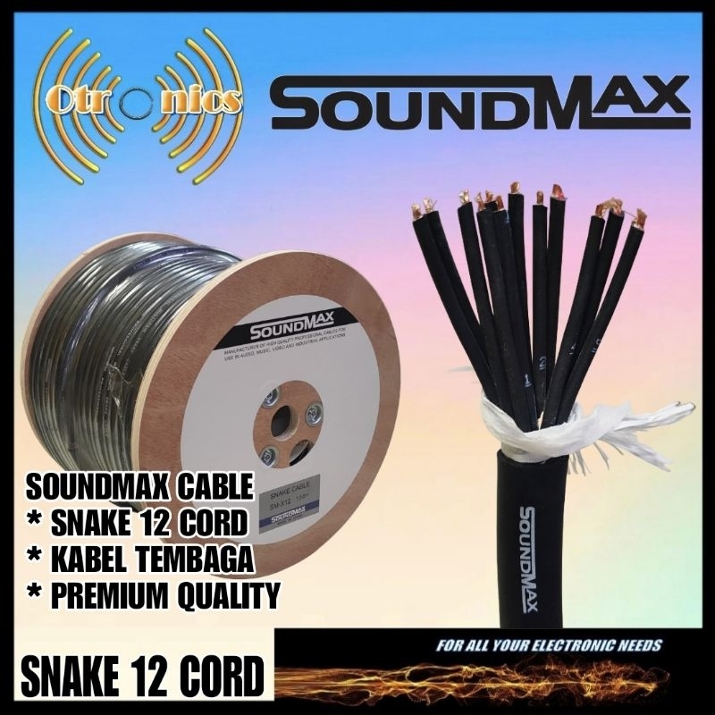 Jual Kabel Snake 12 Channel Soundmax Snake Cable 12 Core Cord Tembaga ...