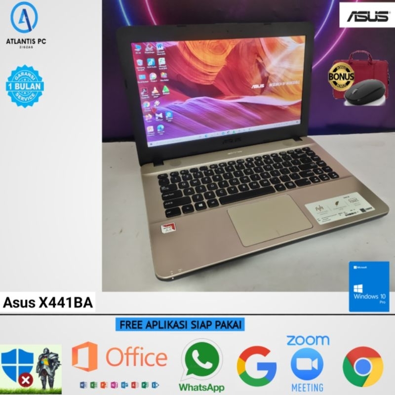 Jual Laptop Asus X441BA AMD A4 Ram 4GB HDD 500GB Windows 10 SIAP PAKAI ...