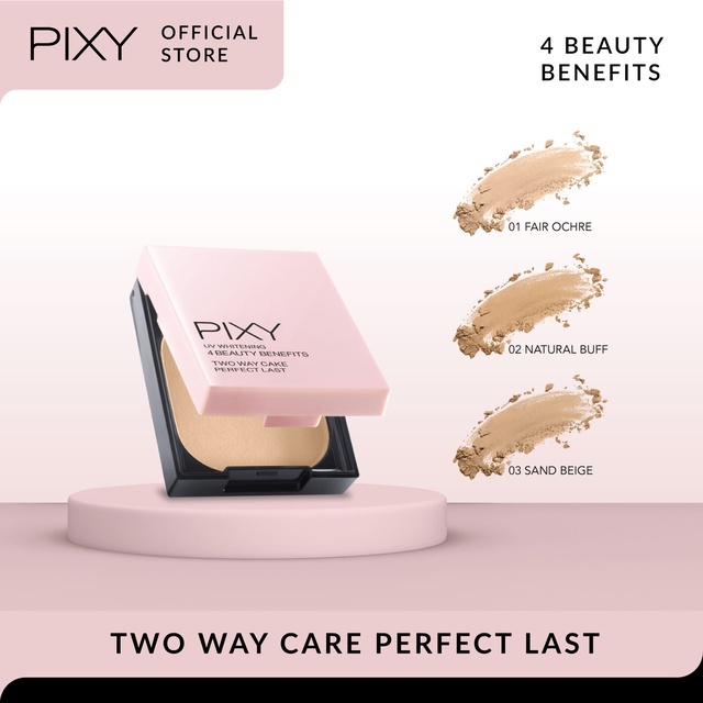 Jual PIXY TWO WAY CAKE PERFECT LAST(PINK) | Shopee Indonesia