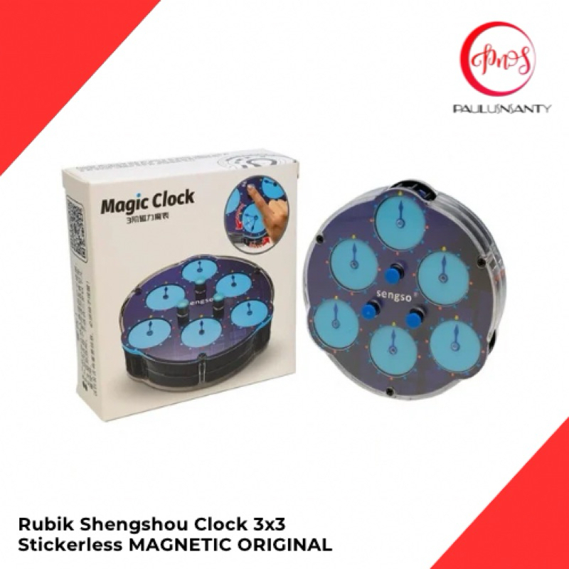 Jual Rubik Clock 3x3 Shengshou 3x3 Magnetic Clock MAGNETIC ORIGINAL ...