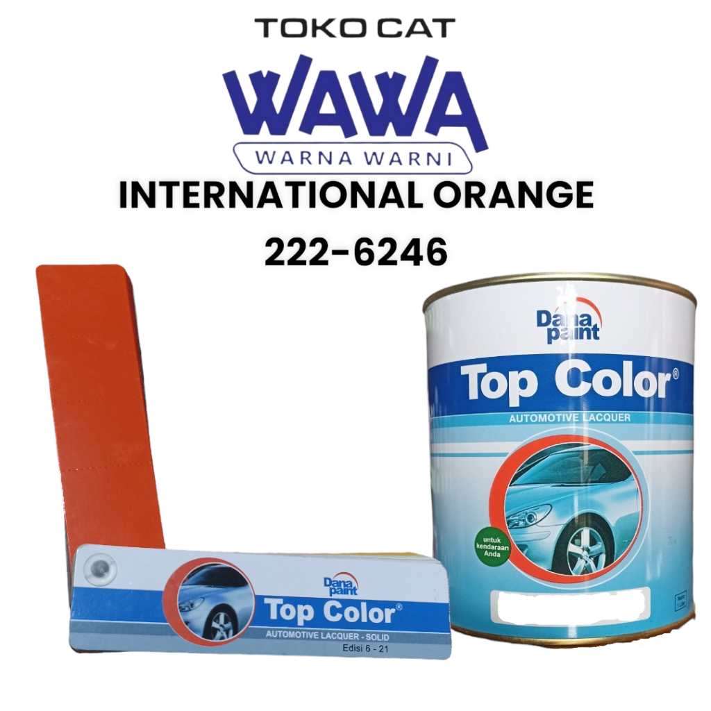 Jual cat duco Top Color Dana Paint international orange NC 222-6246 1kg ...