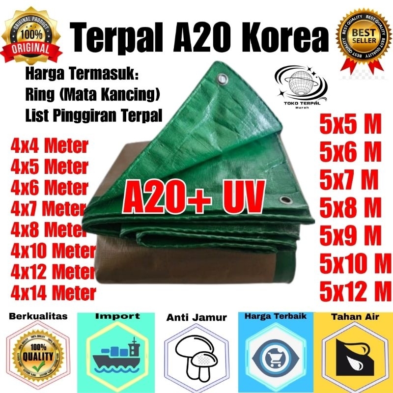Jual Terpal A20 Ukuran 4x6 Korea Super Tebal | Shopee Indonesia