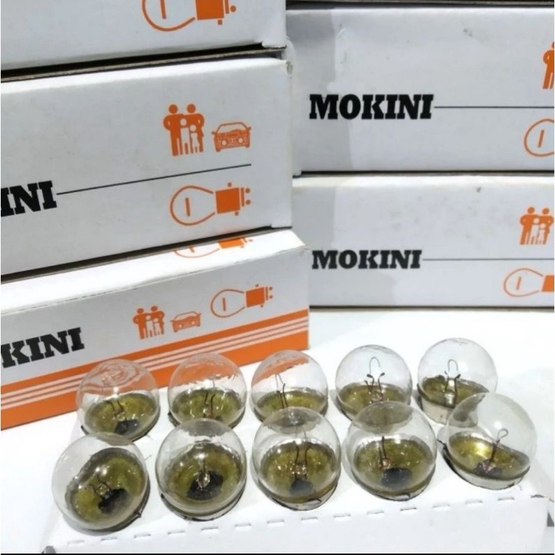 Jual 10 PCS BOHLAM LAMPU SEN/MUNDUR KAKI 1 12V 8WATT (MOKINI) MOTOR ...