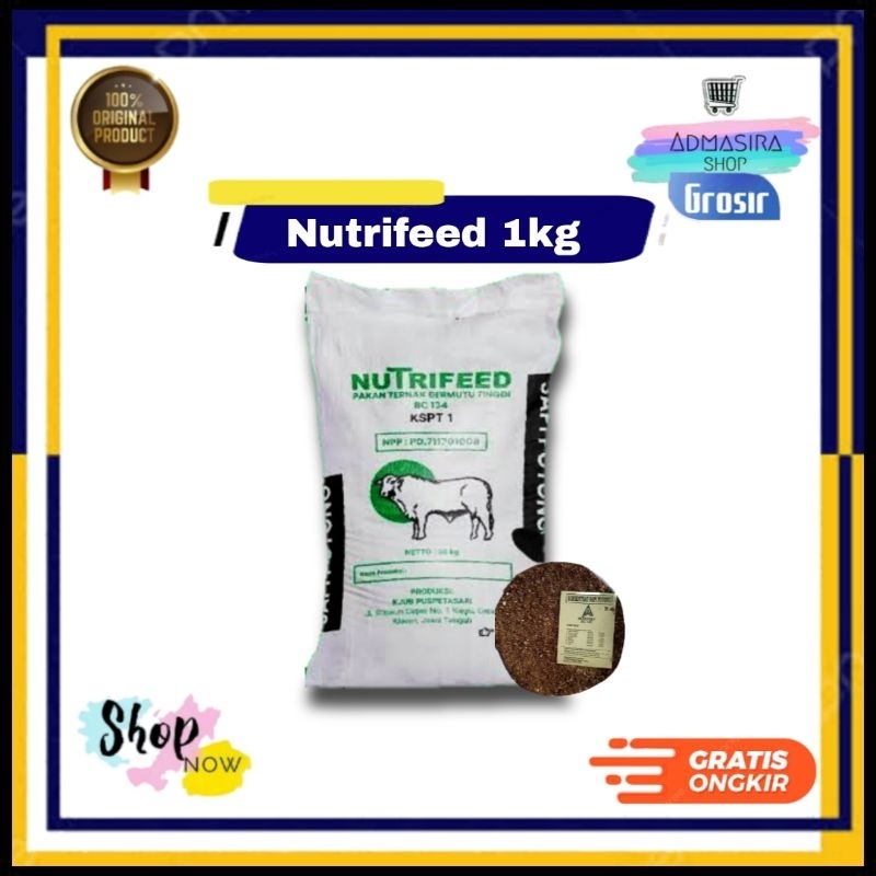 Jual NUTRIFEED 1kg Konsentrat Sapi BC 134 Hitam Penggemuk Sapi Kambing ...