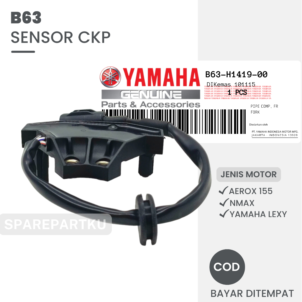 Jual B63 SENSOR CKP SPOOL KAKI 4, YAMAHA AEROX 155, NMAX, LEXI, YAMAHA ...