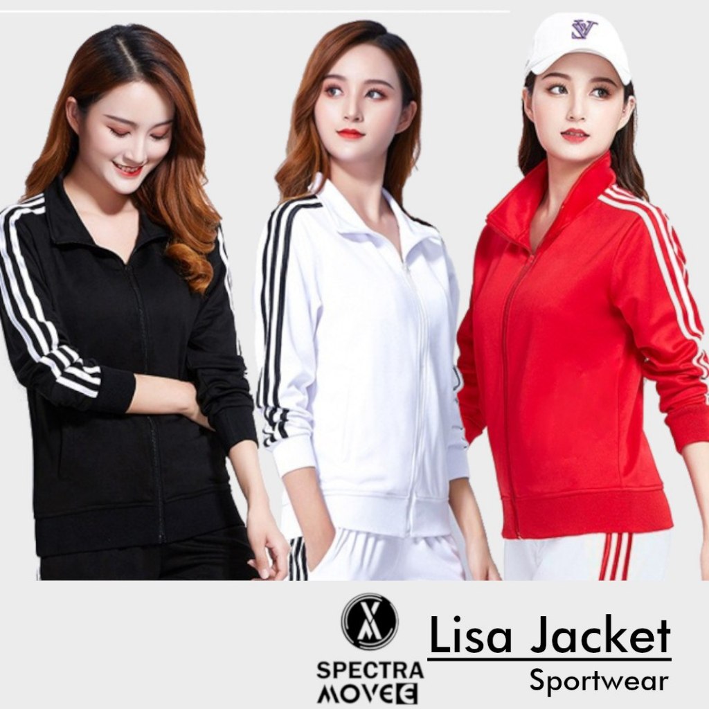 Jual Jaket olahraga M-2XL LISA Jaket senam jaket gym jaket sport jaket ...