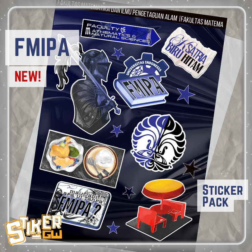 Jual [NEW] Sticker Pack FMIPA UI | STIKER FAKULTAS MATEMATIKA ...