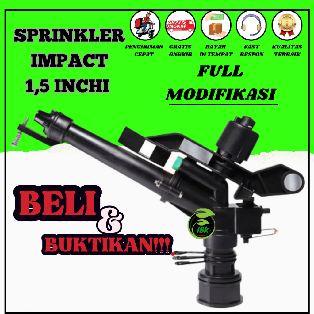 Jual SPRINKLER PERTANIAN SPRINKLER BIG GUN IMPACT RAIN 1,5 INCHI ALAT ...