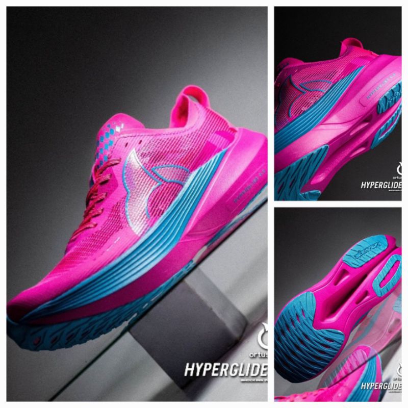 Jual Ortuseight Hyperglide 3.0 Shocking Pink Cyan Sepatu Lari Running Ortuseight Terbaru ...