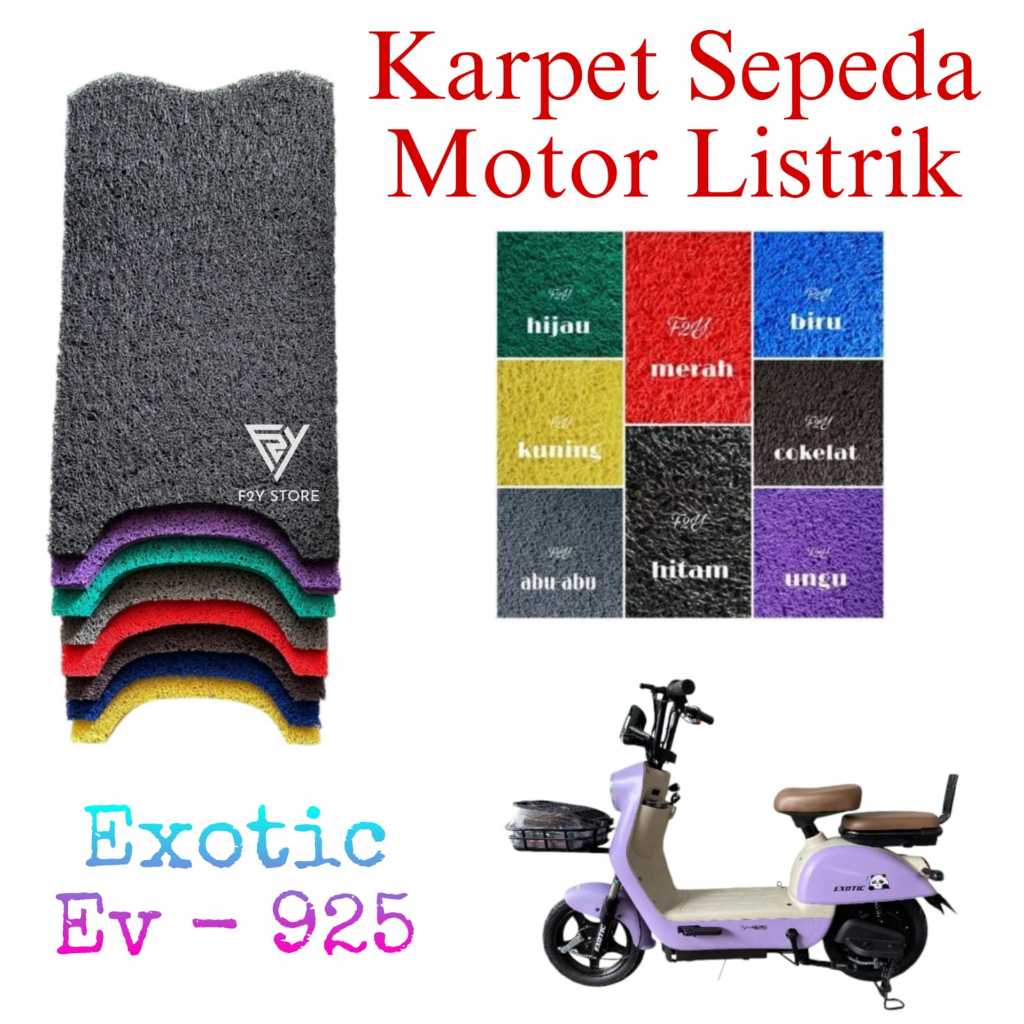 Jual Karpet Sepeda Motor Listrik Exotic EV-925, Alas Kaki, Pijakan Kaki | Shopee Indonesia