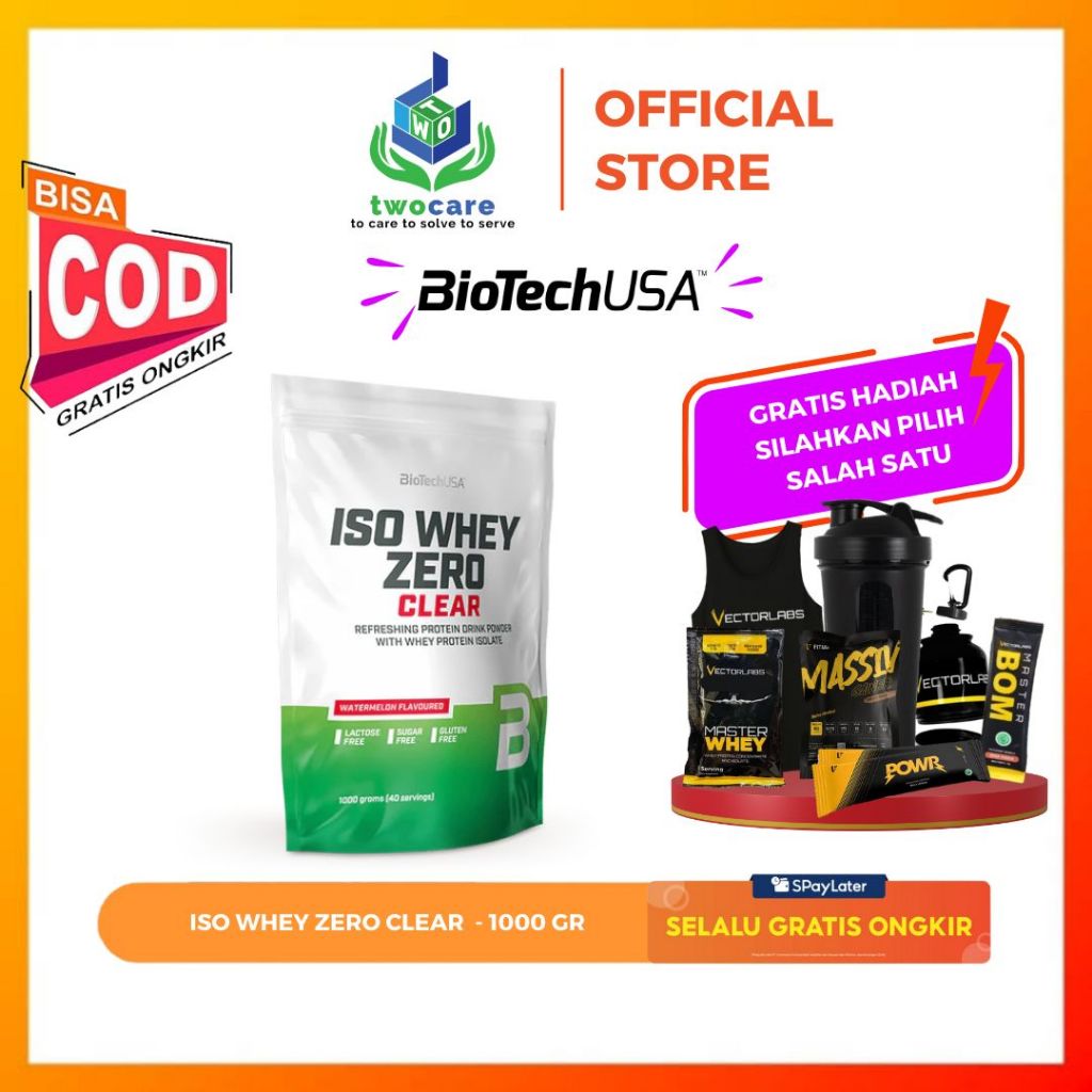 Jual Biotech USA Iso Whey Zero Clear Whey Protein Isolate 1000 Gram 1 ...