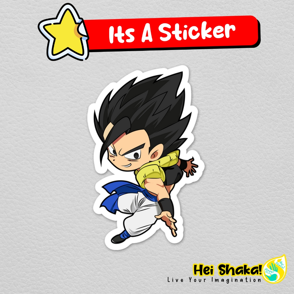 Jual Stiker Dragon Ball Gogeta Chibi Sticker Vinyl Anime Manga Jepang ...