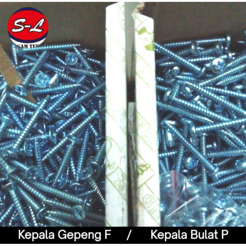 Jual 100 pcs Sekrup F 6 x 1 1/4" + Wall Plug S6 Fastener Nylon Insert Plug | Shopee Indonesia