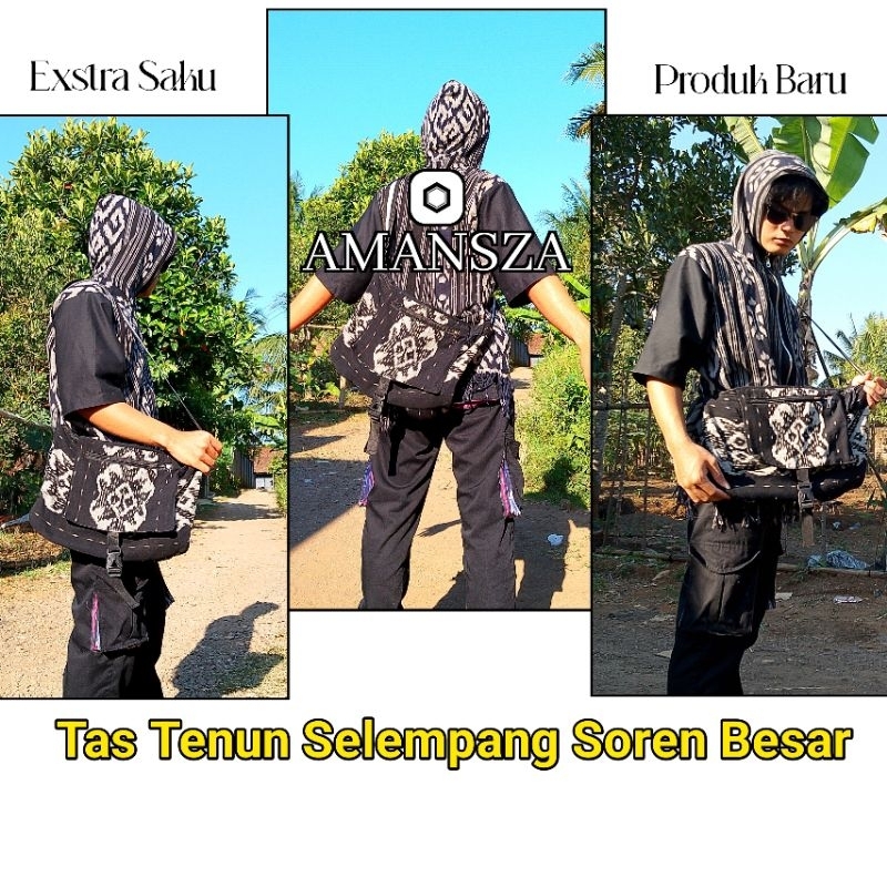 Jual Tas Selempang Tenun Soren Besar Muat Laptop Exstra Saku | Shopee ...