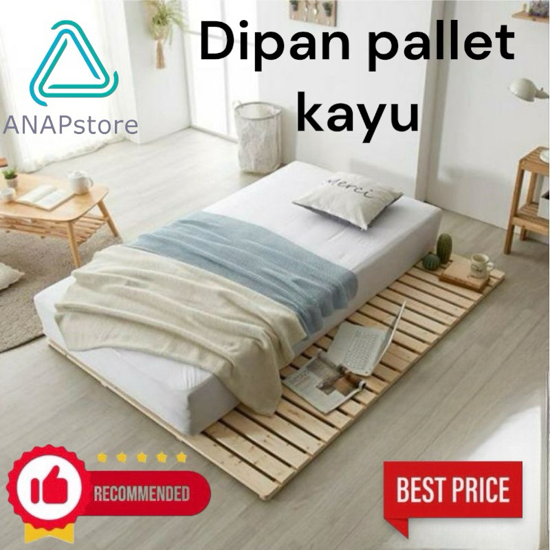 Jual dipan palet kayu alas kasur jati belanda (90x200 cm)/ tatakan ...