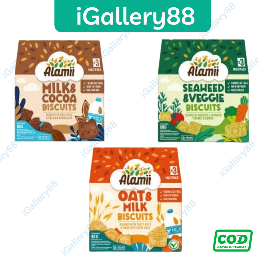 Jual Alamii Multigrain Biscuit Biskuit Trans Fat Free - Snack Anak ...