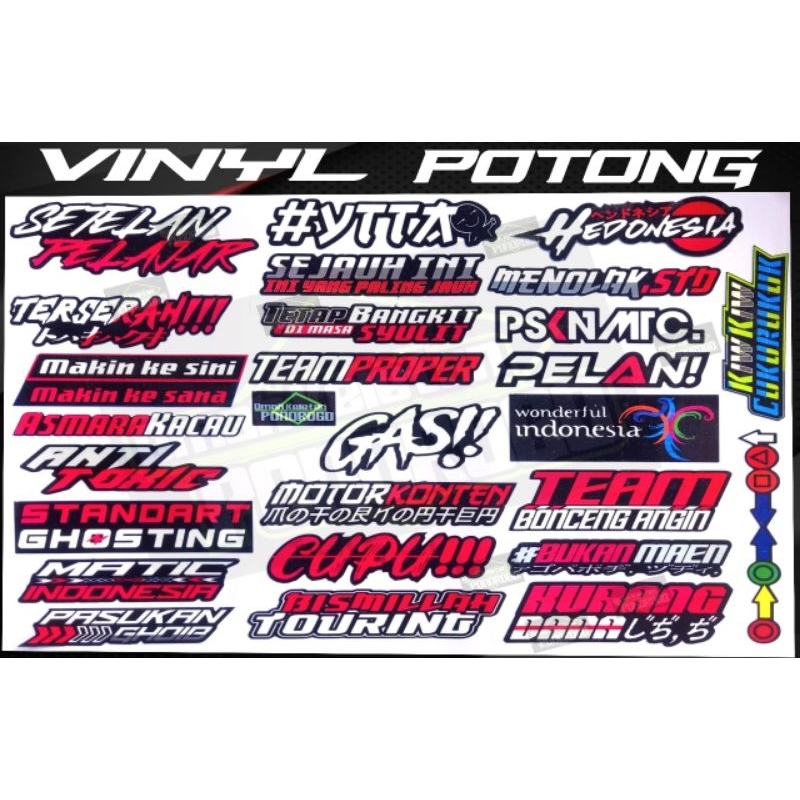 Jual Stiker Print Cut Stiker Motor Stiker Racing Sticker Motor sticker ...