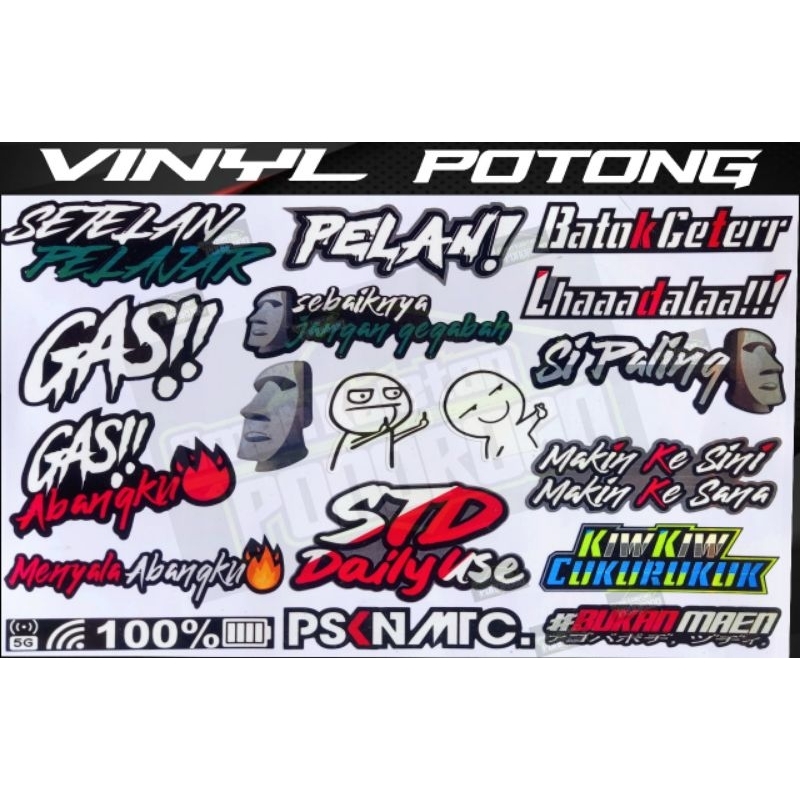 Jual Stiker Motor, Stiker Racing Pack, Stiker Print & Cut, Stiker Kata ...